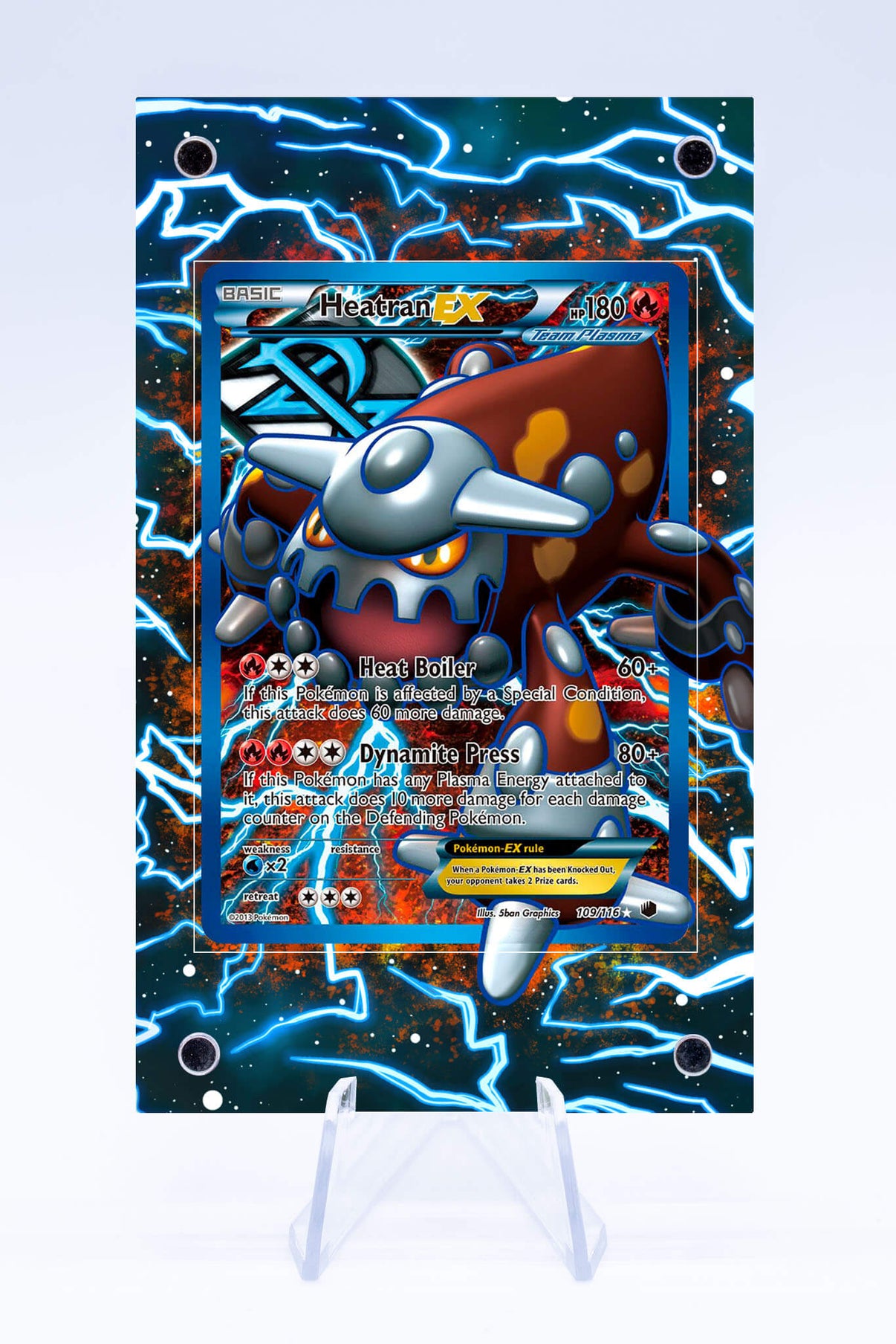 Heatran EX 109 116 | Plasma Freeze | Art Guard (Ungraded) – QuietCustoms