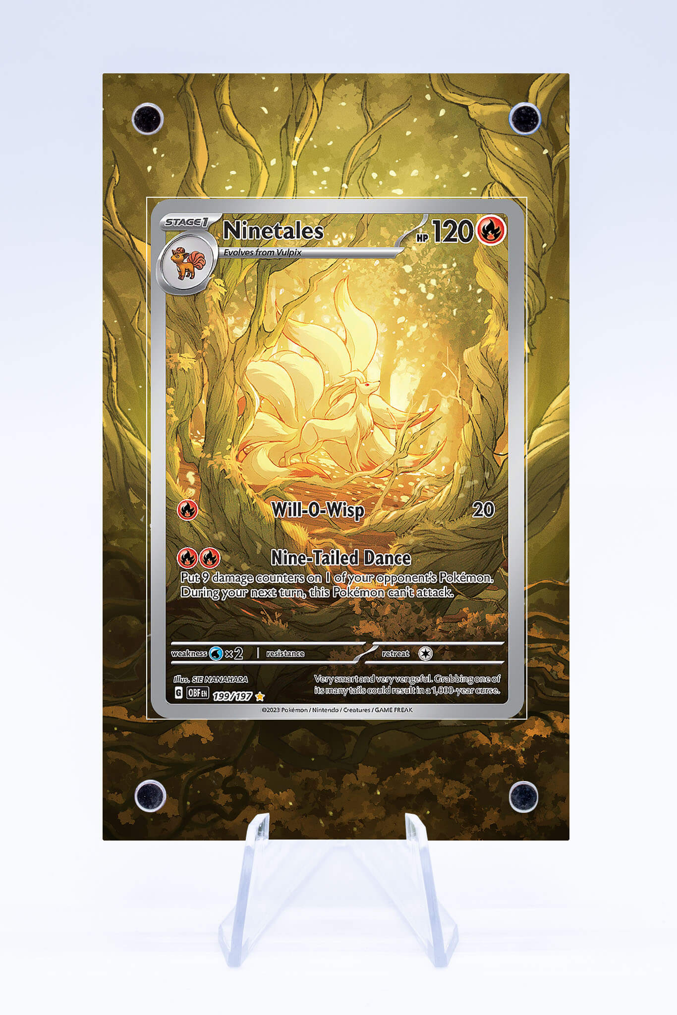 Ninetales 199 197 | Obsidian Flames | Art Guard (Ungraded)