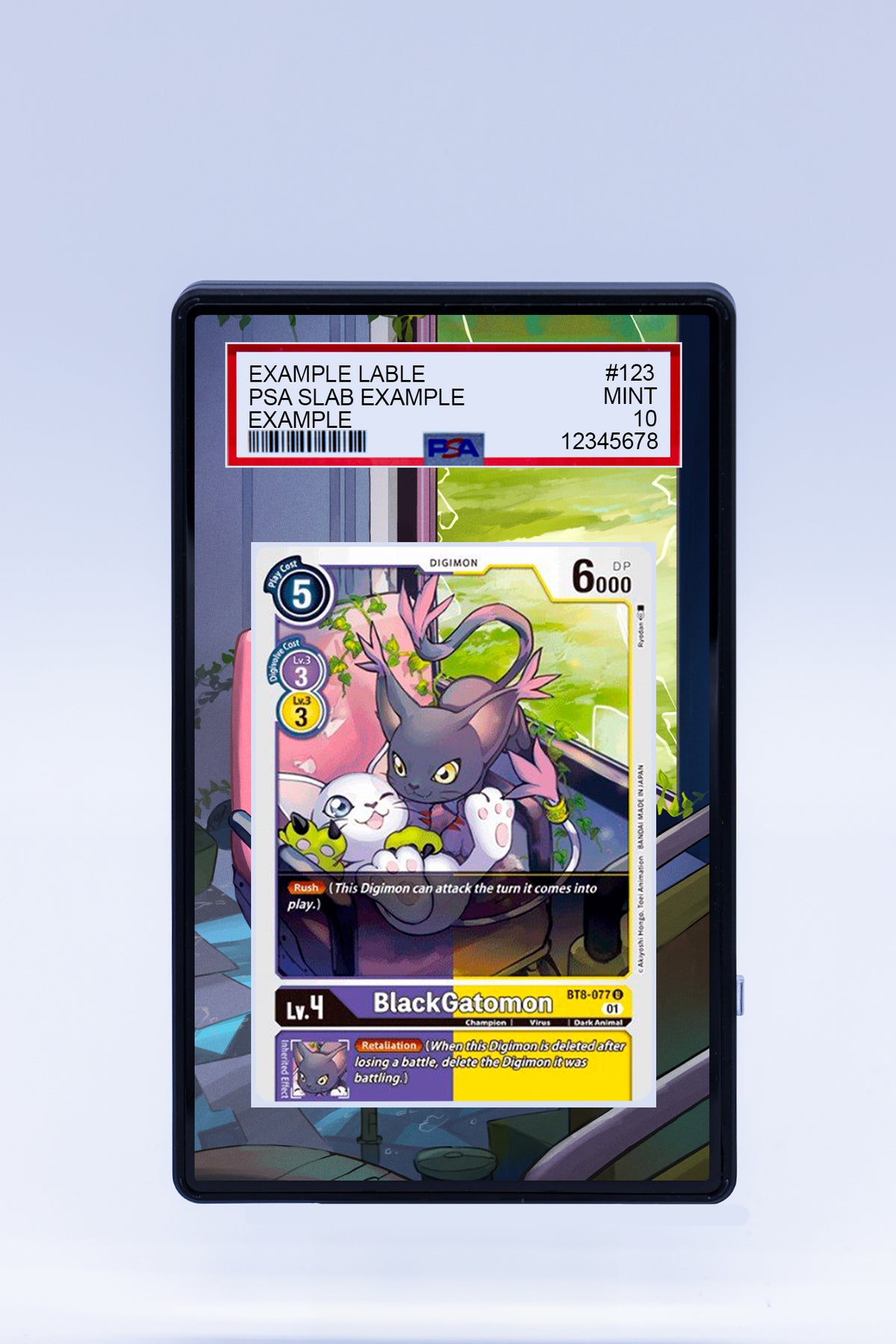 Black Gatomon BT8-077 (Graded) Case