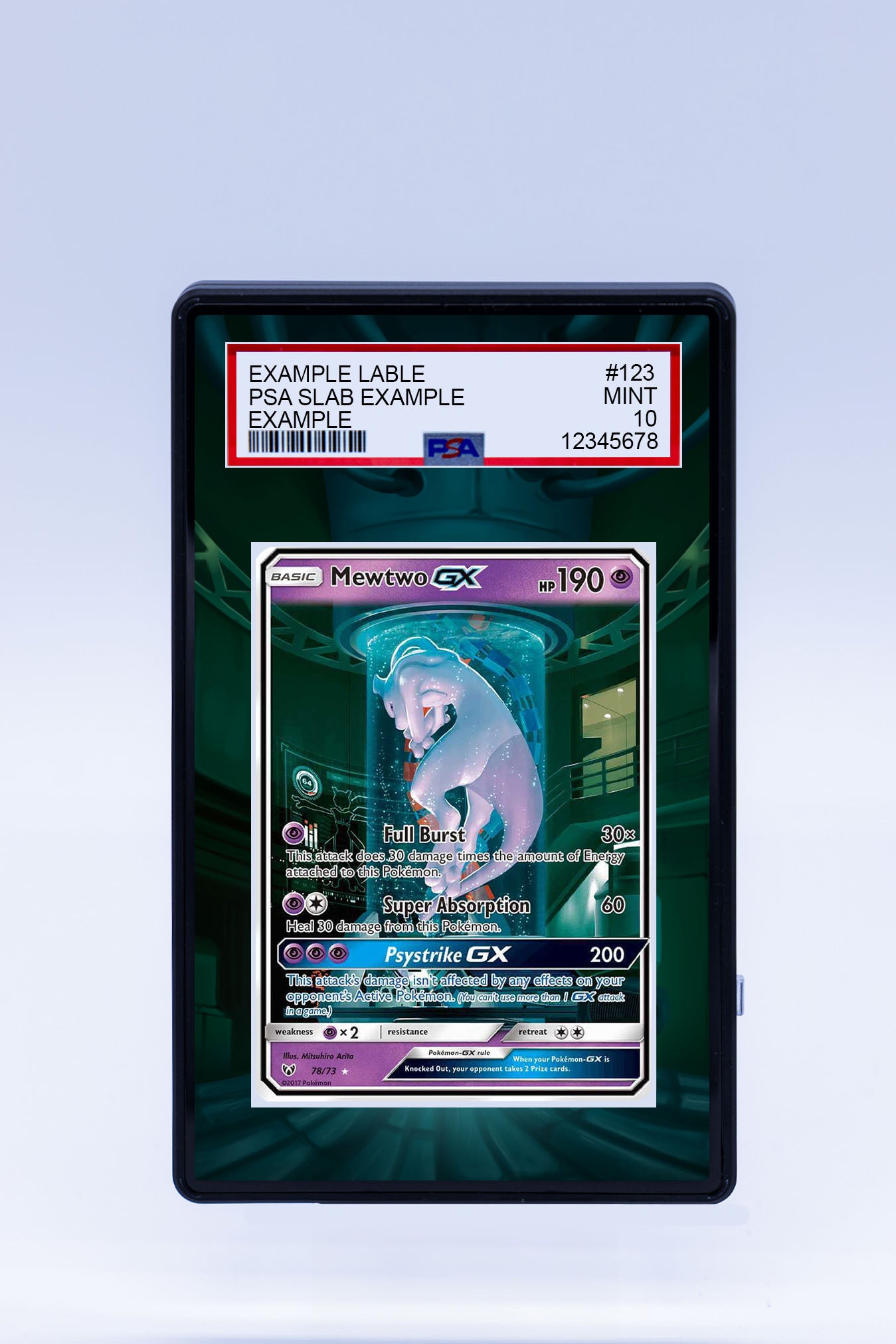 Mewtwo GX 78 73 (Graded) Case